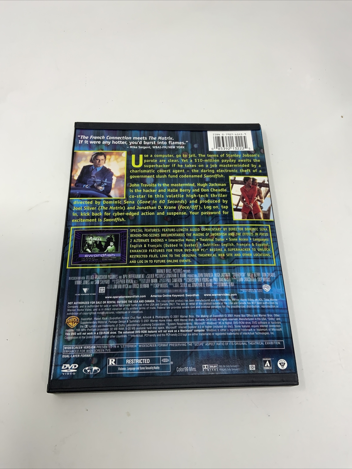 Swordfish (DVD, 2001, Widescreen) 85392132225| eBay