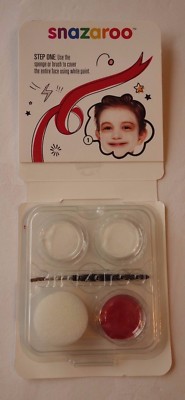 Snazaroo mini face paint kit- red and white | eBay