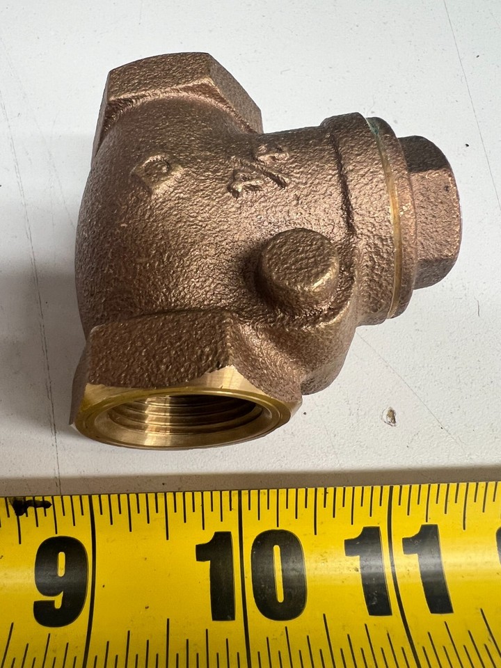 3/4" Stockham B320VC Swing Check Valve Brass 200 WOG Female IPS ...