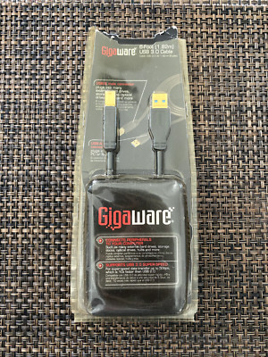 Gigaware 6-Foot USB 3.0 Cable USB-A TO USB-B - PC OR MAC (OPEN BOX) | eBay