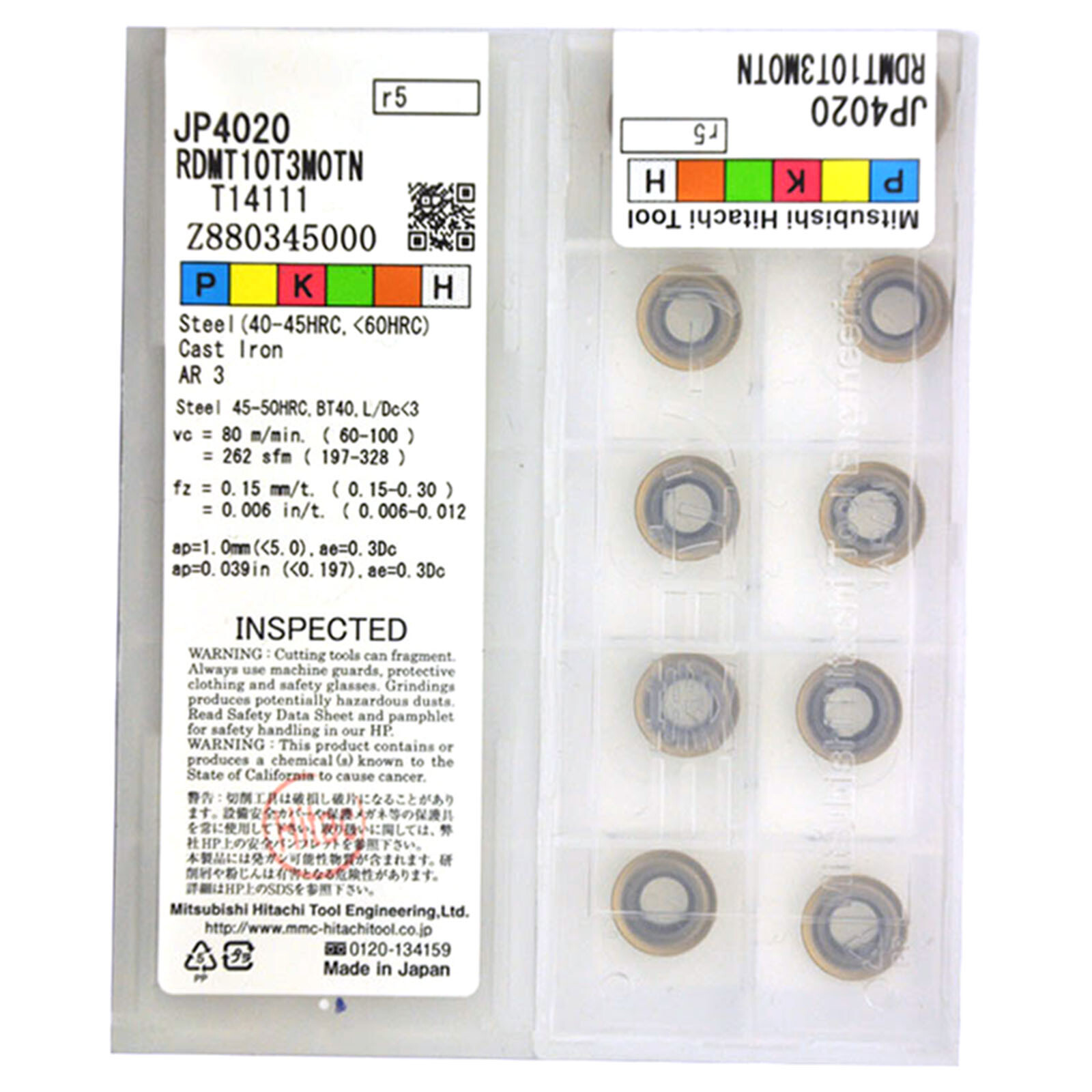 HITACHI RDMT1204MOTN JP4020 Carbide Inserts 10PCS/ Box New Kd | eBay
