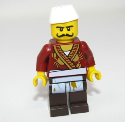 LEGO Ninjago City Severin Black Minifigure Chef Cook Civilian Movie ...