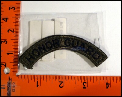 Military Patches US Army Honor Guard Tab Subdued New Old Stock #T3442 ...