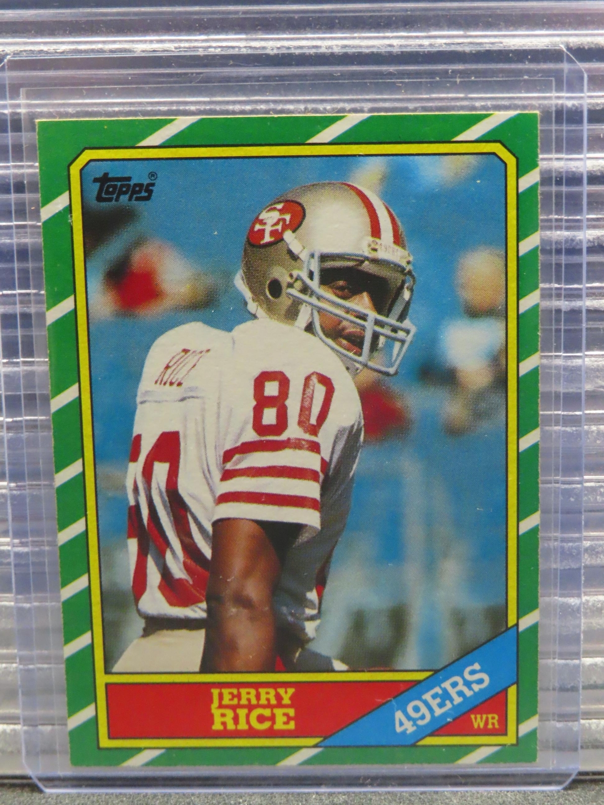 1986 Topps Jerry Rice Rookie Card RC #161 San Francisco 49ers | eBay