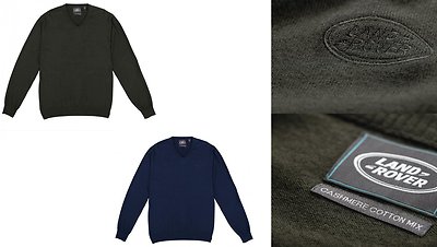 Genuine Land Rover Gear- V-Neck Jumper - Cashmere/Cotton Mix - LRVKNIT ...