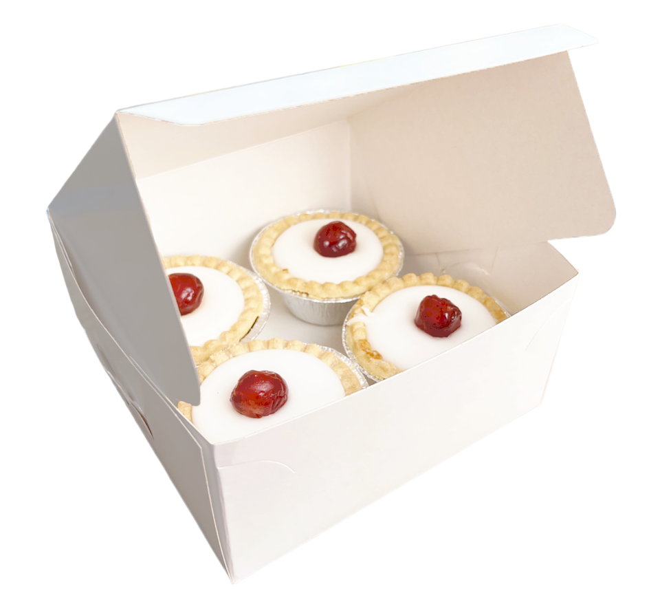 WHITE CARDBOARD CAKE BOXES – FOLD FLAT - VARIOUS SIZES | 5”, 6”, 7”, 8 ...