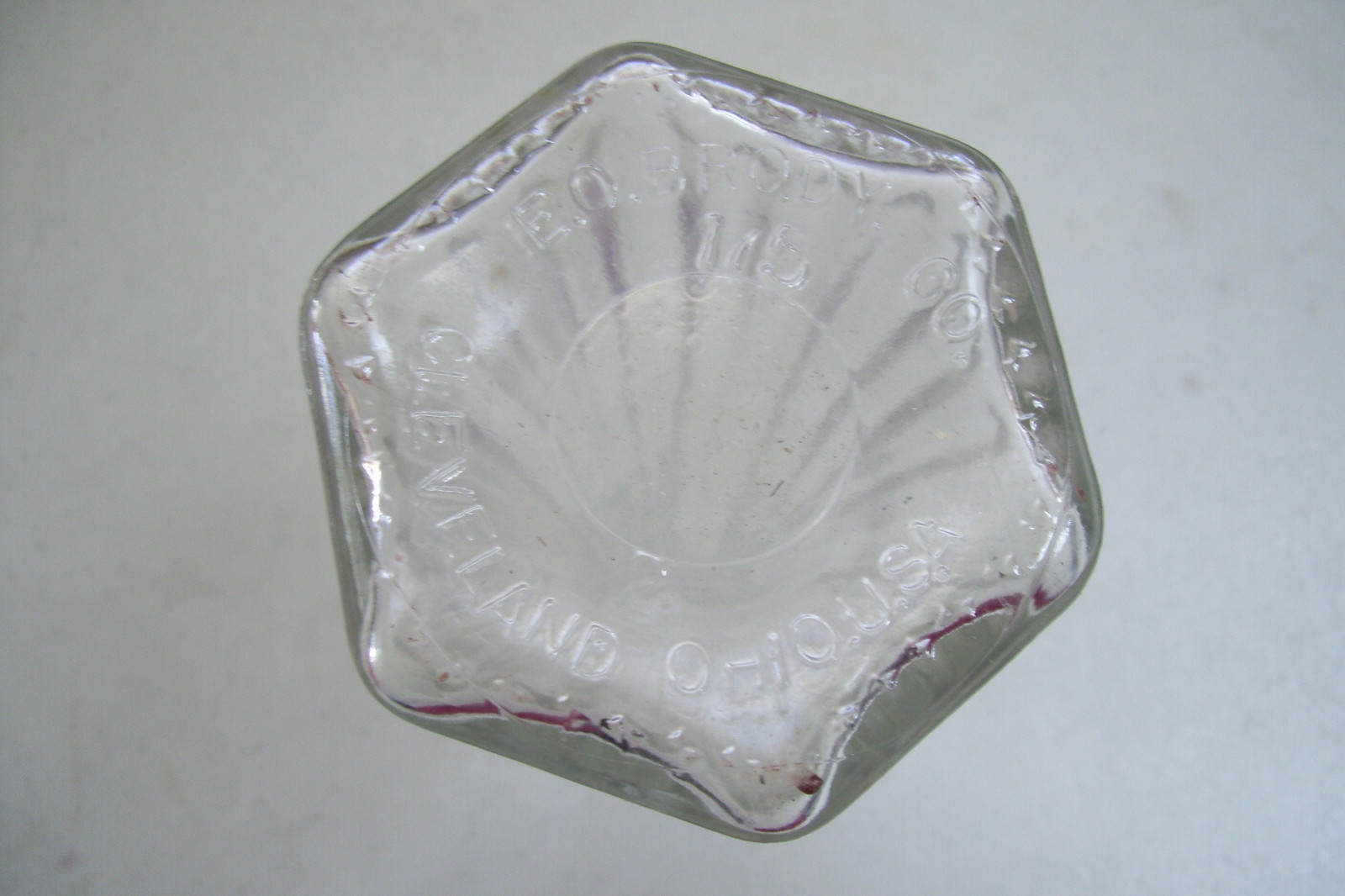 Vintage E.O BRODY Clear GLASS 6" Tall Flowers BUD VASE | eBay