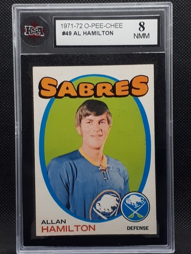 1971-72 OPC O-pee-chee NHL Hockey Card #49 Allan Hamilton Sabres KSA 8 NMM | eBay