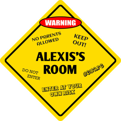 *Aluminum* Alexis' Room Kids Room Door 12"x12" Metal Novelty Sign | eBay