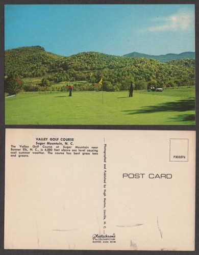 Old North Carolina Postcard – Sugar Mountain – Valley Golf Course | eBay