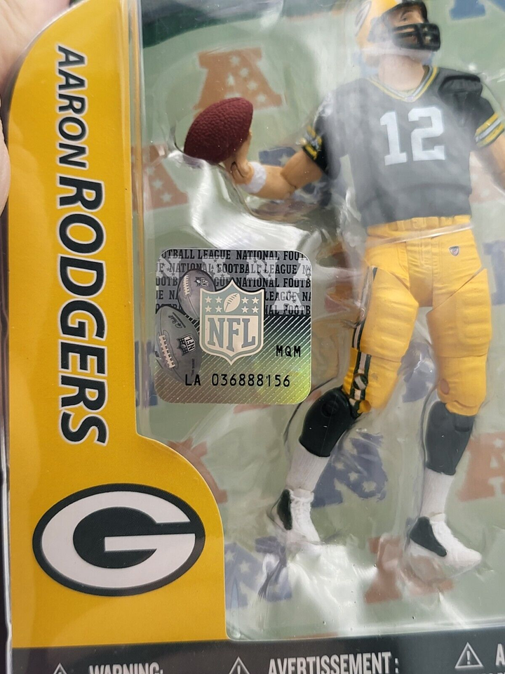 2012 NFL Play Makers Green Bay Packers Aaron Rodgers 4 Inch Action ...
