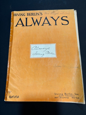 Always by Irving Berlin 1925 Vtg. Sheet Music | eBay