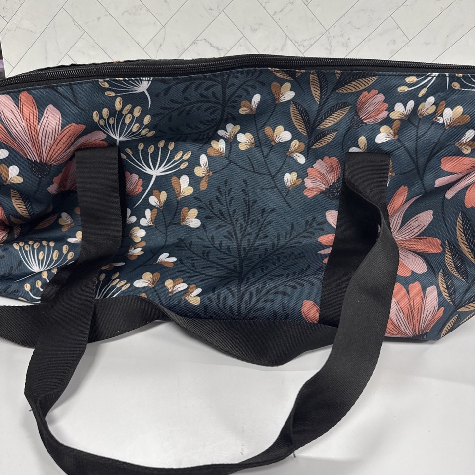 Jadyn 19” Barrel Womens Duffel Gym Weekender Bag & Makeup Dk Green ...