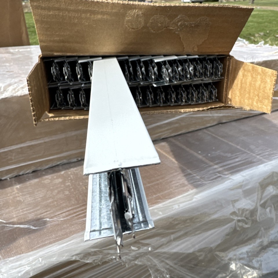 USG DONN BRAND SDX/SDXL216 DROP CEILING CROSS TEES 60-PCS SILVERTONE ...