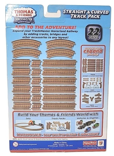Fisher-Price Thomas & Friends Trackmaster STRAIGHT/CURVED Track Pack ...