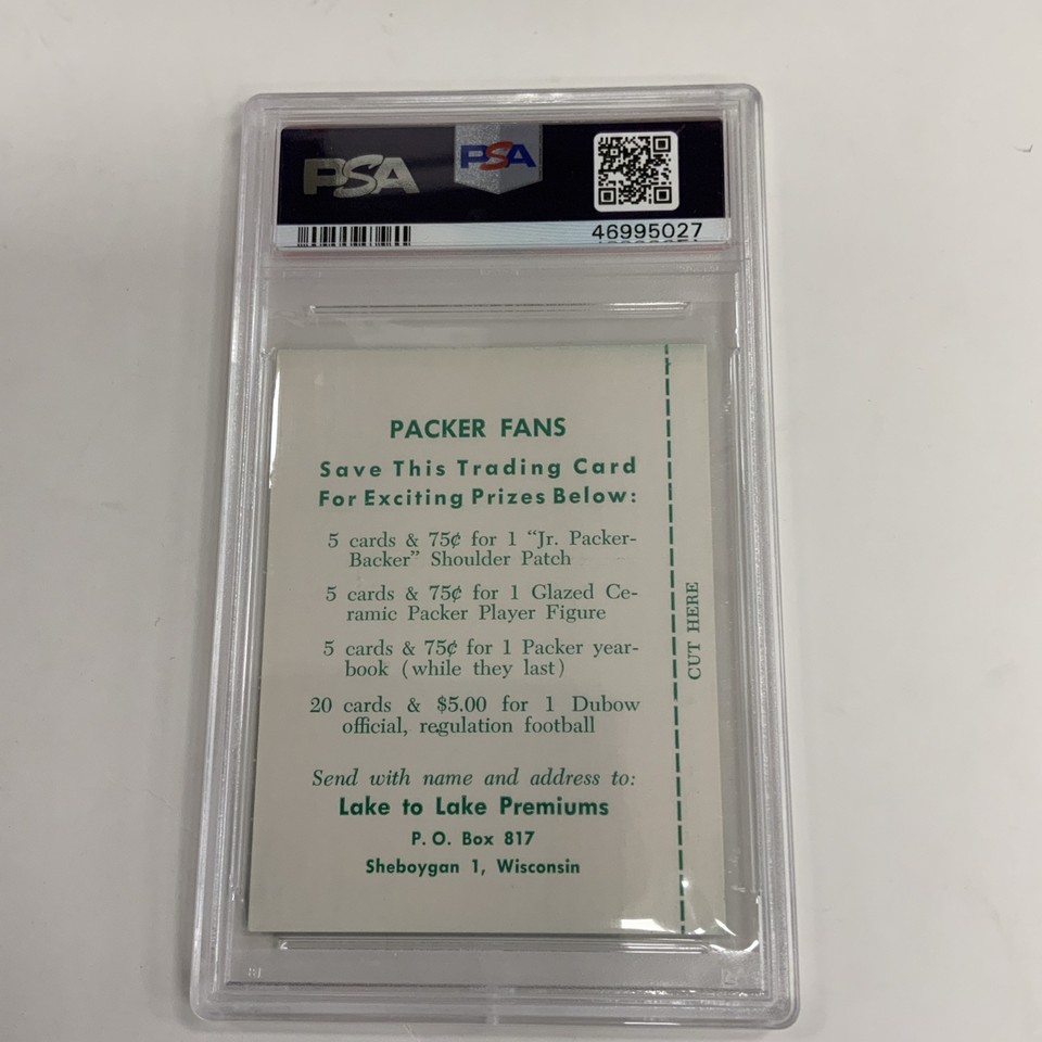 1961 Packers Ron Kramer Lake To Lake #29 PSA 7 NM Football | eBay