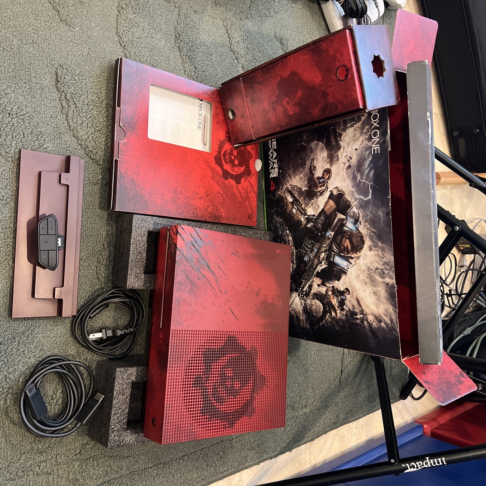 Xbox One Gears of War 4 Limited Edition Console CIB + Stand NO ...