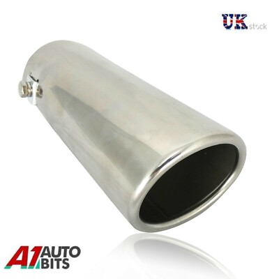 New Stainless Steel Chrome Exhaust Tail Rear Tip End Muffler Pipe Uk ...