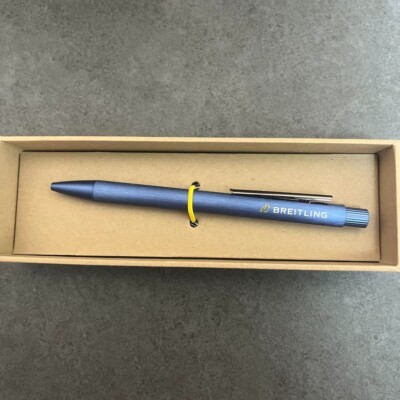 BREITLING Ballpoint Pen Faber-Castell Logo Promotional Item Rare used ...