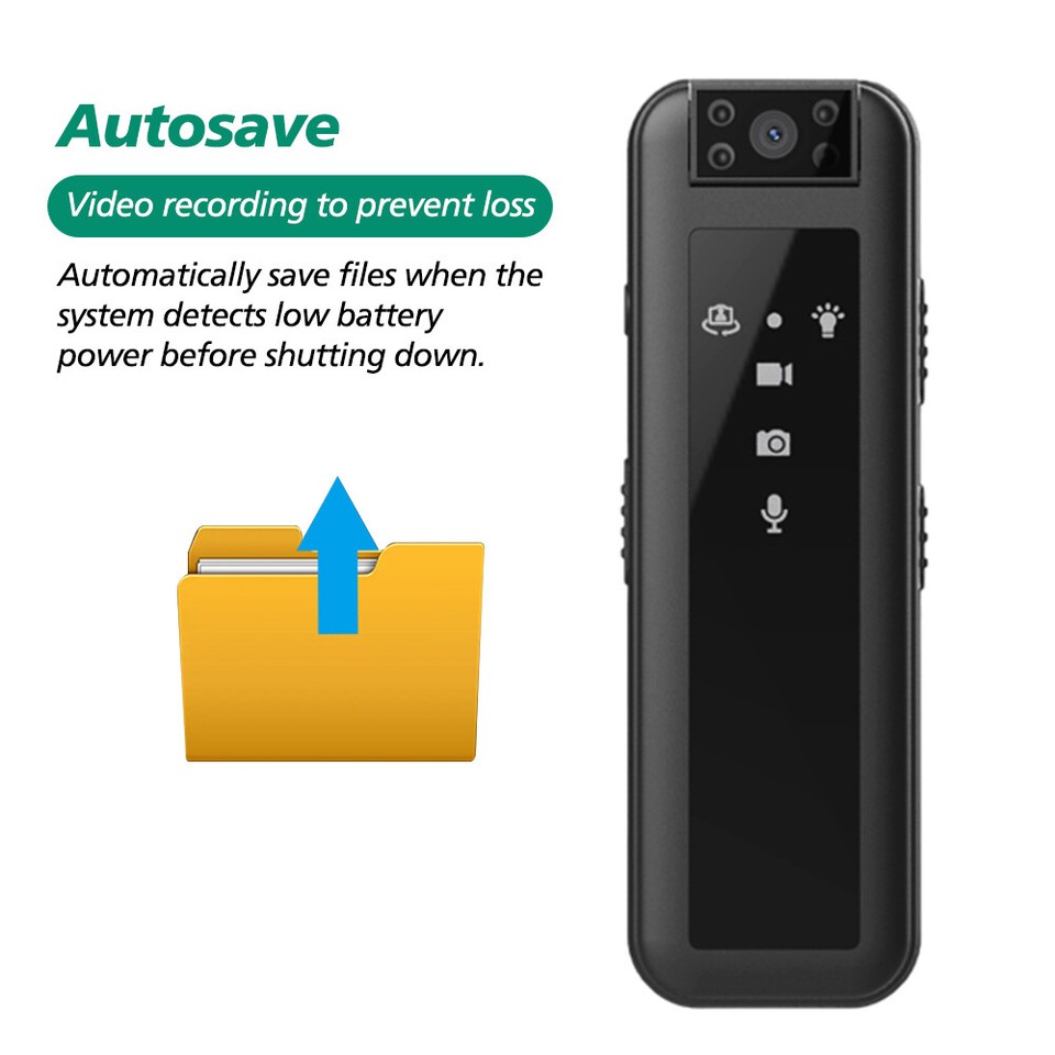 1080P Portable Police Body Camera Pocket Video Audio Recorder Night ...