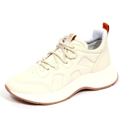 H2060 sneaker donna HOGAN H585 woman leather shoes off white | eBay
