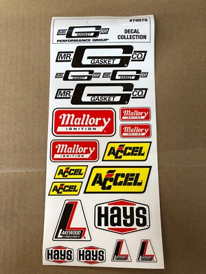 MR. GASKET 7007G RACE CAR PERFORMANCE MANUFACTURER DECAL STICKER ...