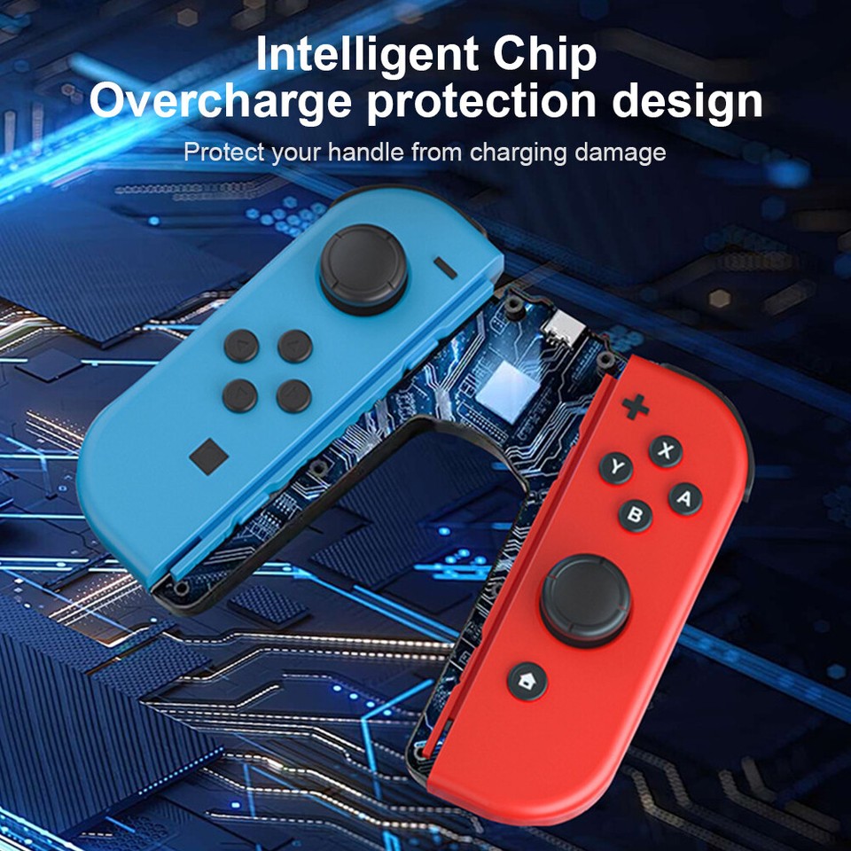 For Switch OLED Joy-Con Charging Grip Type C V-Shaped Controller ...
