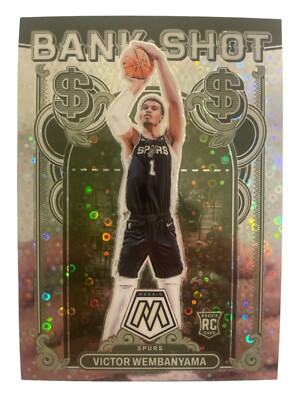 2023-24 Panini Mosaic Bank Shot Silver Disco Victor Wembanyama Rookie ...