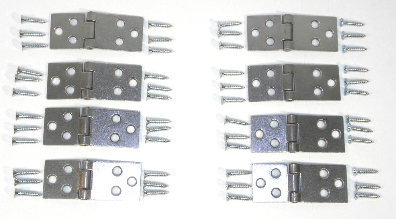 NEW 2-4-8 SQUARE SURFACE MOUNT CABINET DOOR STEEL CLASSIC HINGE W ...