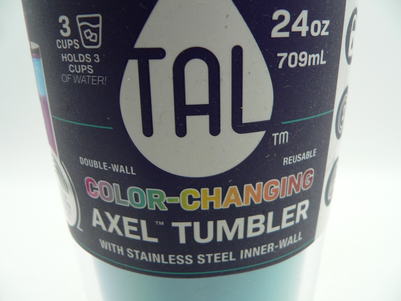 TAL WM2556 Double Walled Color Changing Tumblers 2 Pack 24 fl oz Black ...