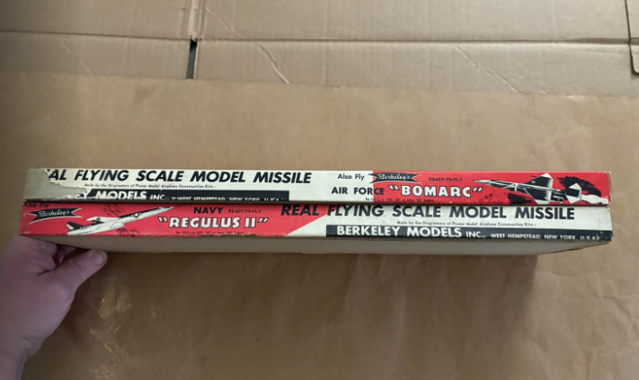 Berkeley Regulus ii & Bomarc balsa plane kit very nice in box full kits ...