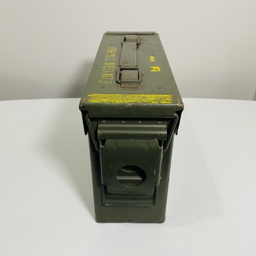 Vintage US Military Ammo Box For M.G. M60-M73 200 Cartridges 7.62MM M13 ...