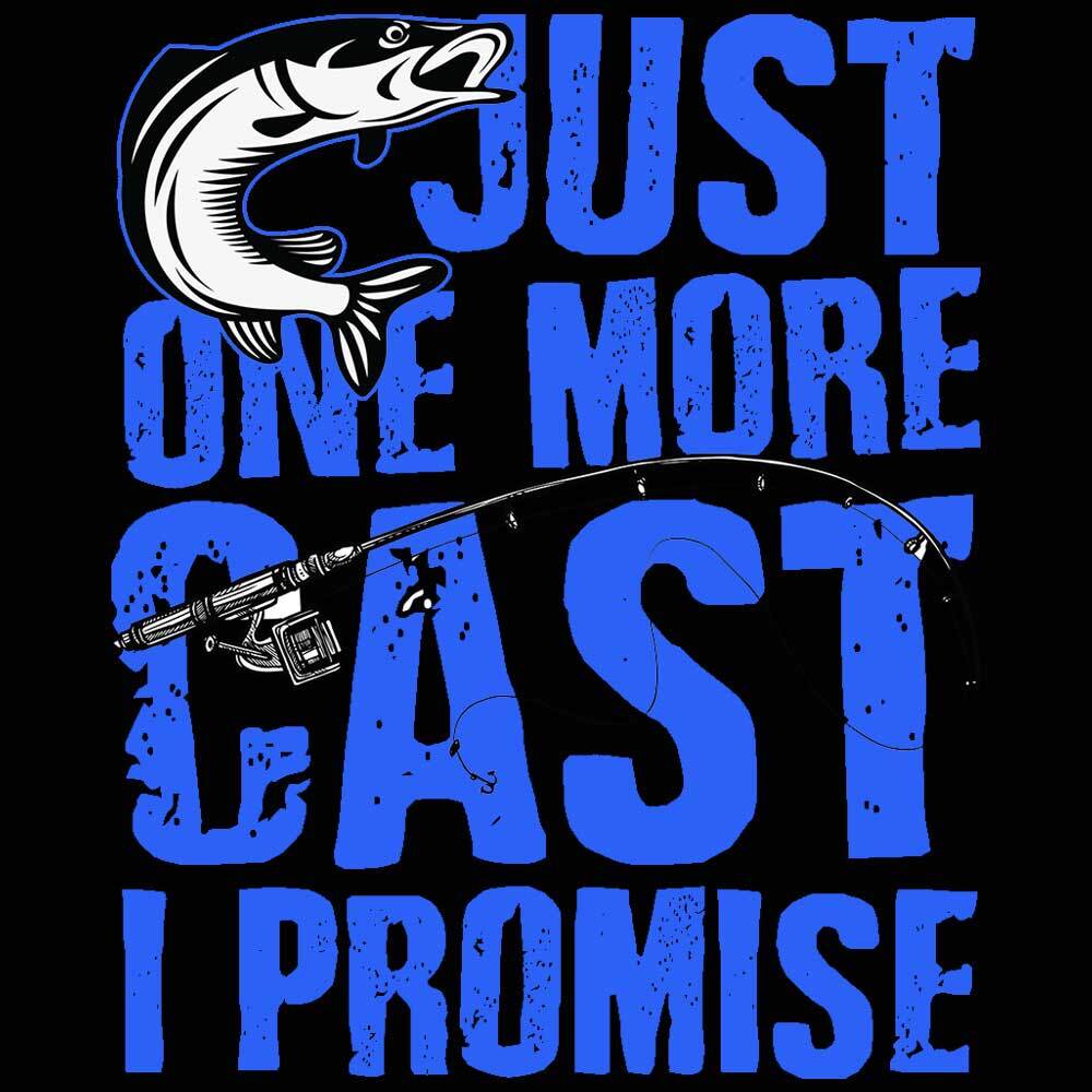 Just One More Cast Fishing Fish Novelty Bib Funny Kitchen Premium Apron ...