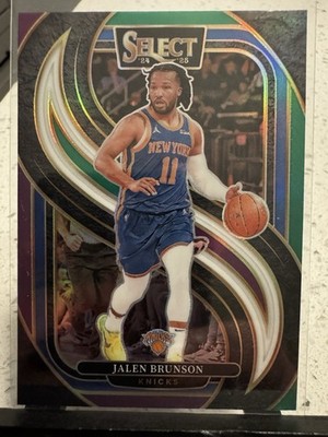2024-25 Panini select 151 Jalen Brunson Purple White Green Prizm | eBay