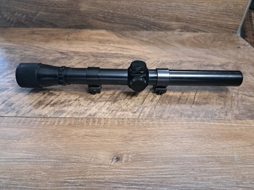 Light Lense Fog Vtg Weaver .22 Tip Off Scope With .22 Groove Rings 7/8 ...