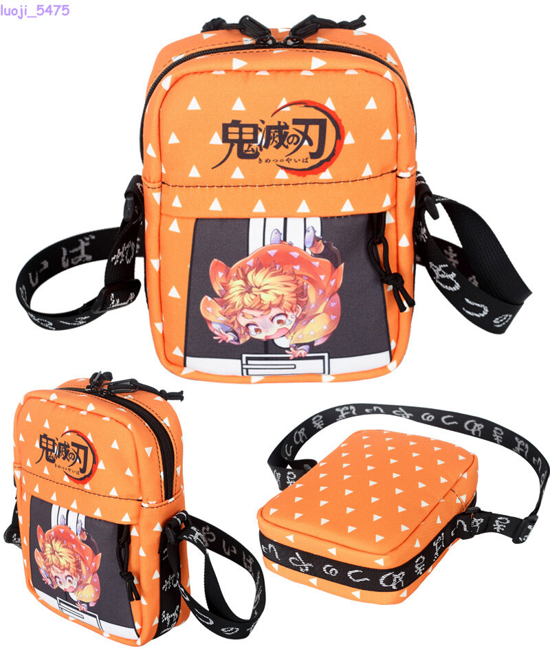 Demon Slayer Agatsuma Zenitsu Anime Students Messenger Bag Satchel ...