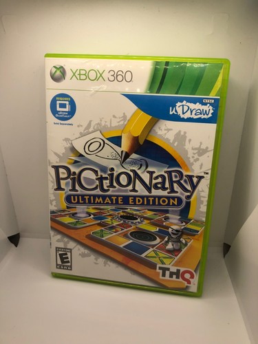 XBOX 360 Pictionary Ultimate Edition Video Game for uDraw Tablet ...