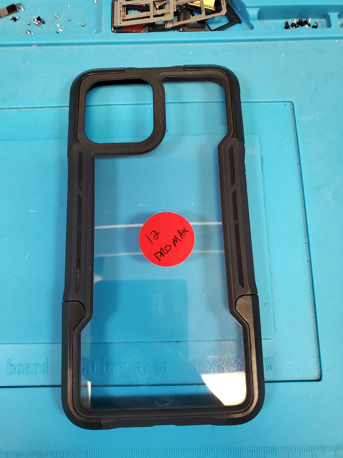 iPhone 12 Pro Max Rugged Clear & Black Case | eBay