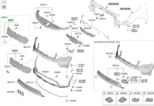 KIA 2000-2023 SORENTO RADIATOR GRILLE ASSEMBLY 86350 R5000 | eBay