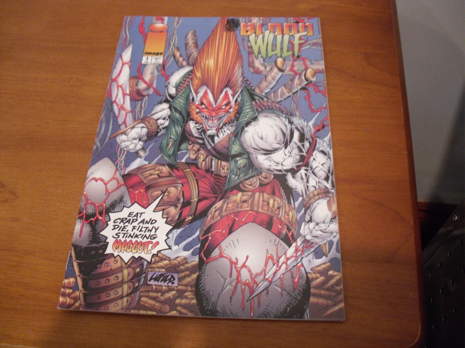 Blood Wulf #1 Cover Variant 1995 Image Comics TB | eBay