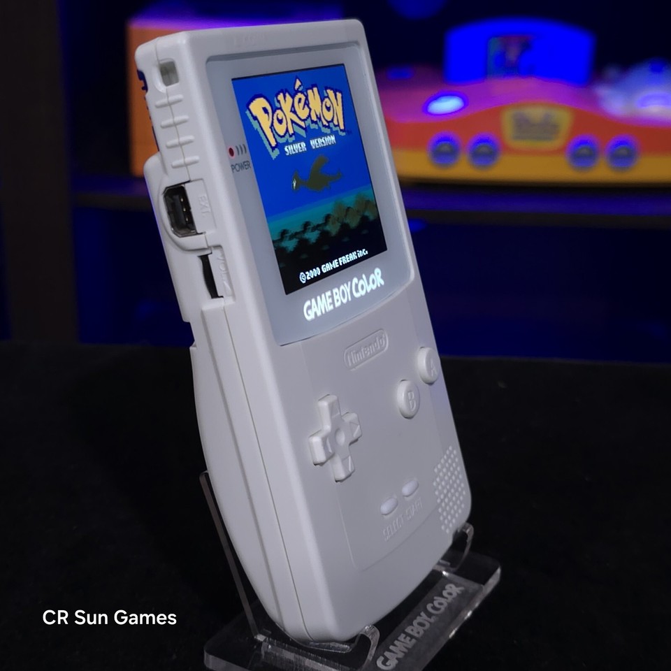 White Gameboy Color Console OLED Touch Screen GBC Game Boy | eBay
