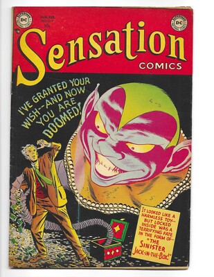 Sensation Comics 107 1952 DC Comics VG+ 4.5 *SCARCE* 1st Mystery Issue ...