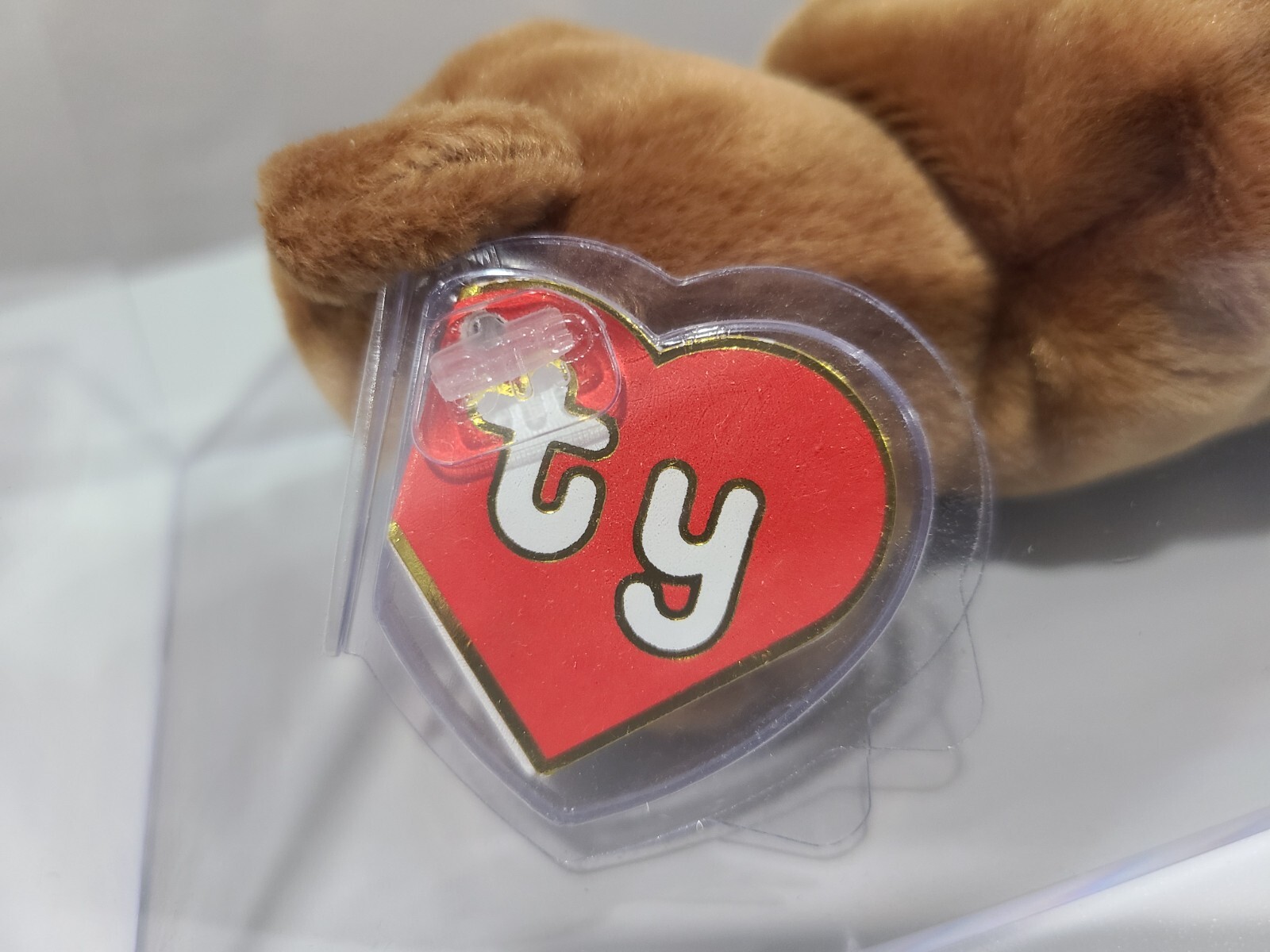 Ty Beanie Baby Rare 2nd 1st Gen OF Old Face Brown Teddy TBB Auth'd MWMT ...