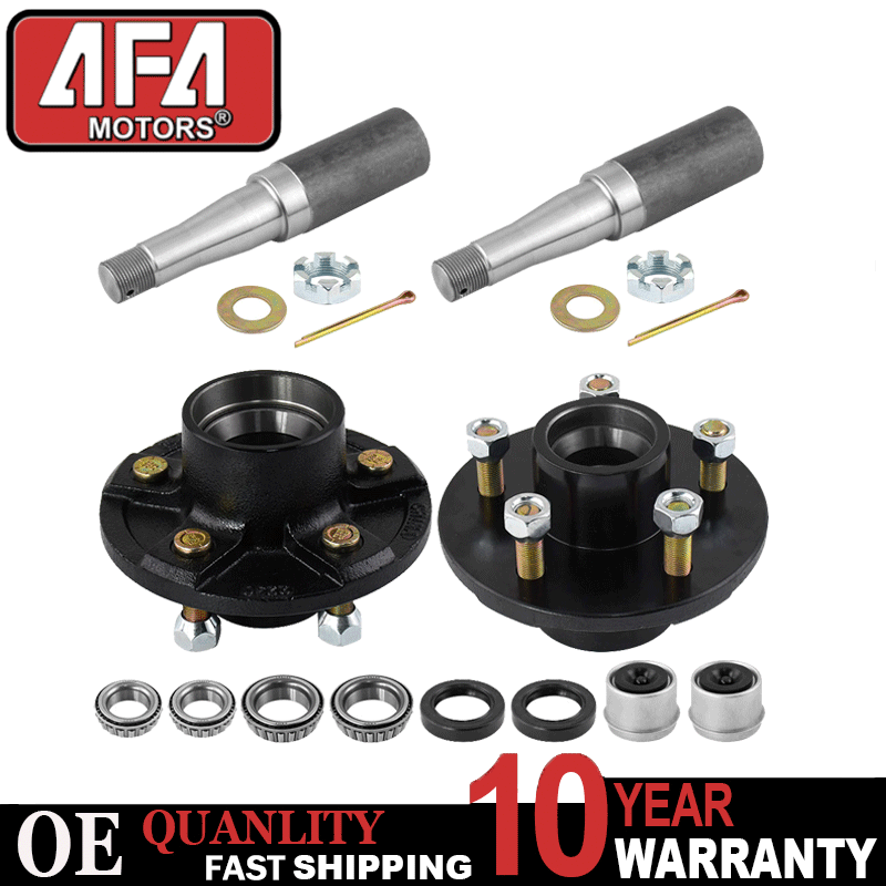 Trailer Axle Kits With 5 on 4.5" Bolt Idler #84 Spindle For 3500 lbs ...