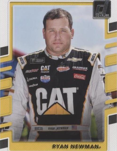 2018 Panini Donruss NASCAR - Ryan Newman #46 Yellow, Name Right Aligned ...
