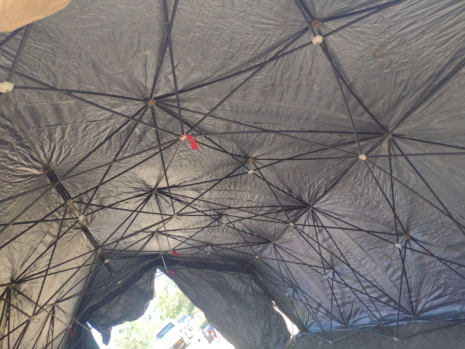 Lot of 40+ BIG US Military Tent Shelters Drash Base-X Utilis Airbeam GP ...