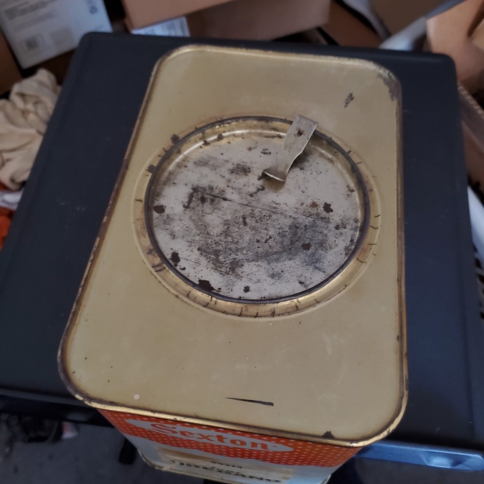Sexton Oregano tin. Very large & colorful spice tin, great color ...