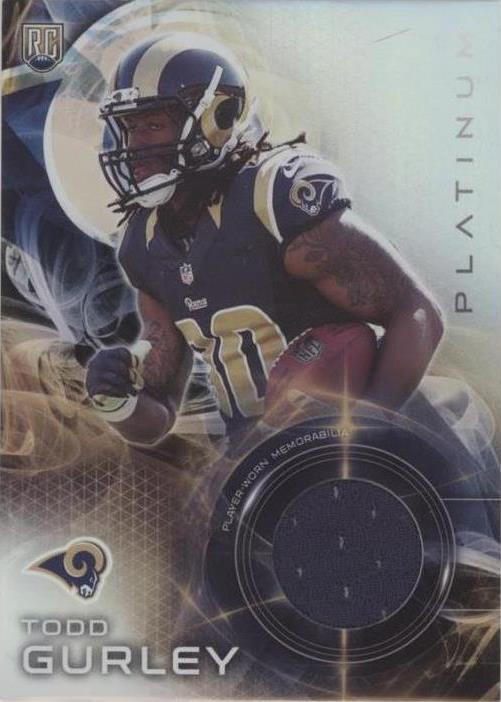 2015 Topps Platinum - Platinum Rookie Relics Todd Gurley II #PRR-TG ...