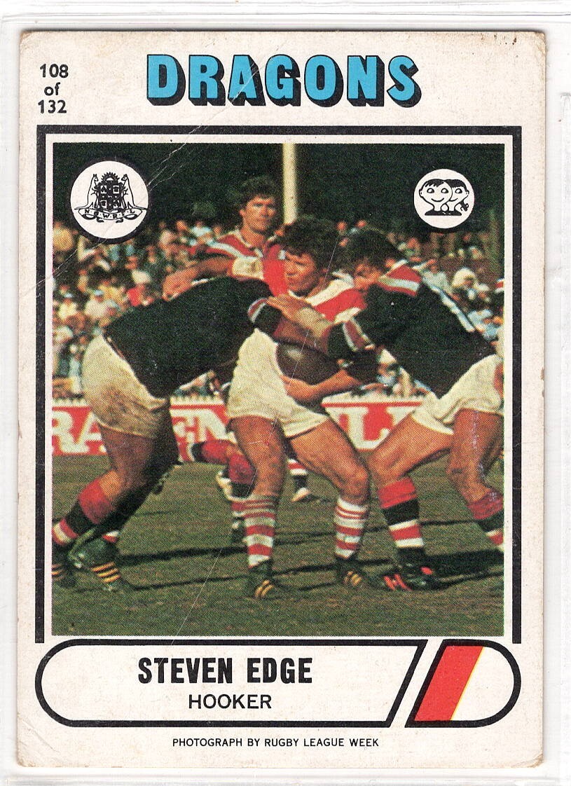 🔥 1976 Scanlens Steven Edge #108 of 132 🔥 | eBay Australia