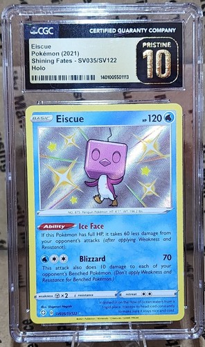 Pokémon Eiscue - Shining Fates: Shiny Vault #SV035/SV122 Holo CGC ...